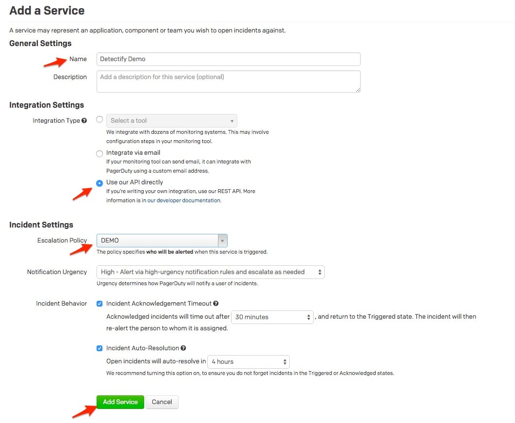 Detectify Integration Guide - PagerDuty