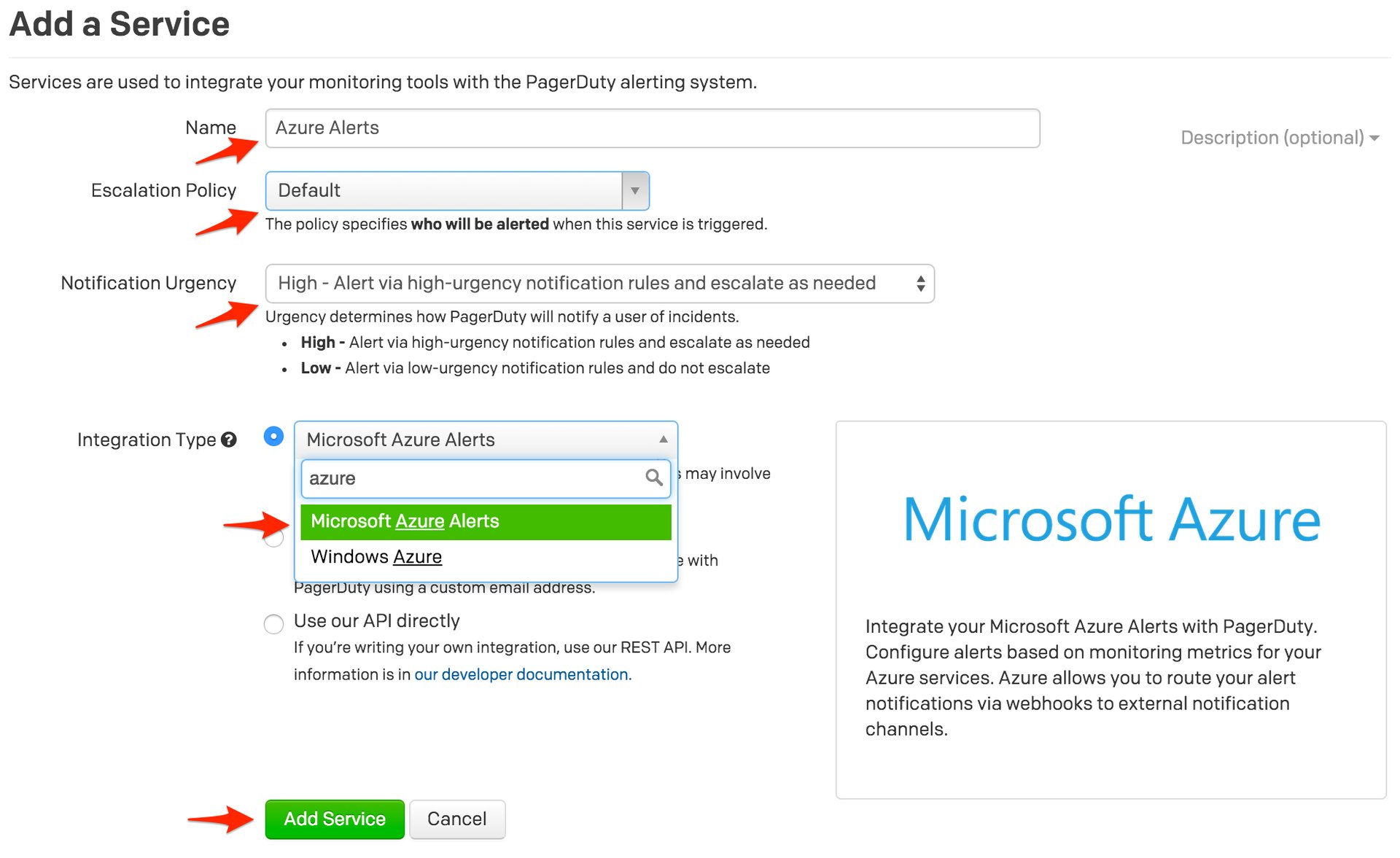 Microsoft Azure Alerts Beta Integration Guide - PagerDuty