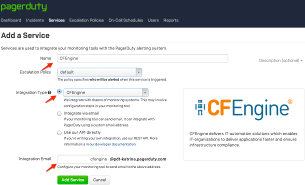 CFEngine Integration Guide - PagerDuty
