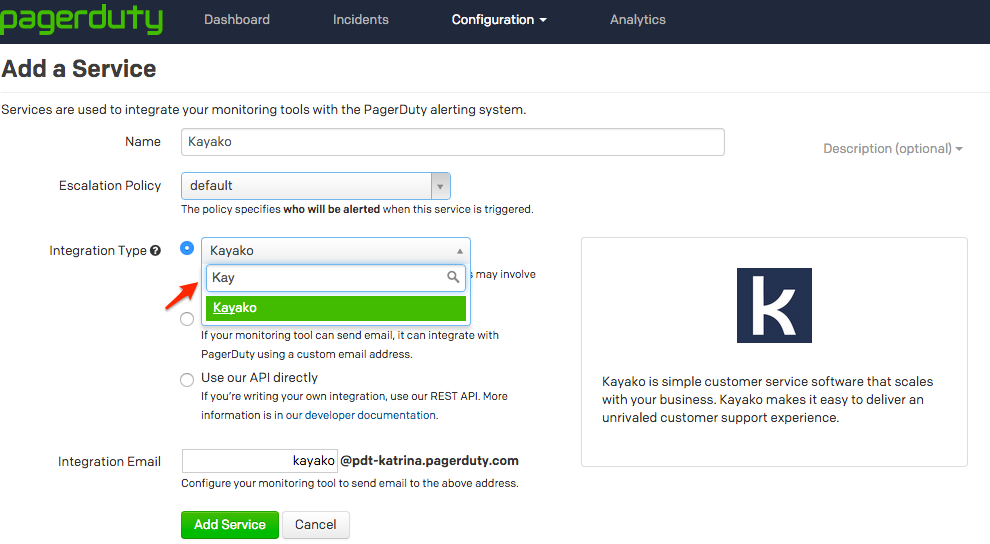 Kayako Integration Guide - PagerDuty