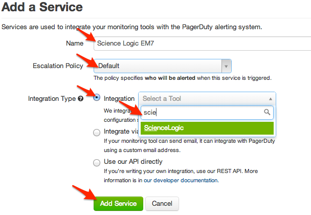 ScienceLogic Integration Guide - PagerDuty